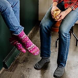 Acorn Mens and Womens Versafit Fleece Sock: Super Soft & Ultra-Warm, Mid-Calf Height, Flat-Flock Seams