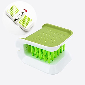 BxuxJar Car Seat Belt Cleaning Brush—Car Washing Tool Double Sided U Type Openable Cleaning Brush,Car Detailing Supplies&Car Cleaning Supplies