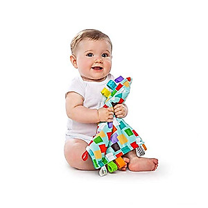 G-Tree Yellow Baby Comforter Blanket - Rabbit, Bird and Bee Animals Security Blanket with Plain Yellow Textured Underside