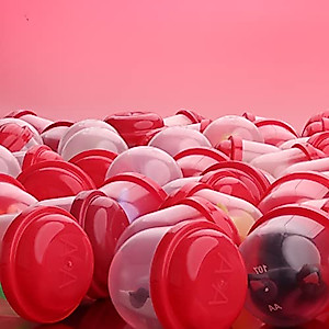 Vending Machine Capsules - 1.1 Inch Tiny Frosty Clear-Colored Acorn Capsules - 30 Pcs Empty Toy Capsules - Plastic Capsules for Toys - 28 mm Prize Machine Capsules - Small Colored Containers