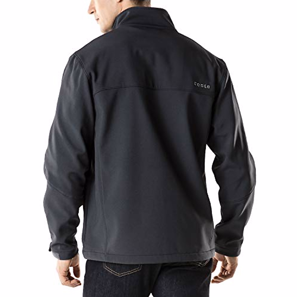 TSLA Men's Full-Zip Softshell Winter Jacket, Waterproof Fleece Lined Athletic Jacket, Outdoor Sport Windproof Jackets, Active Dark Grey, Medium