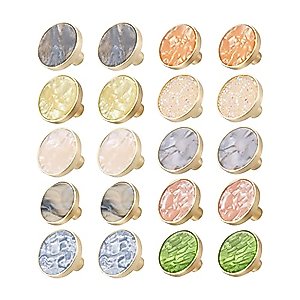 20 Pcs Decorative Wall Hooks for Hanging Towel Hook Nordic Minimalist Shell Towel Hook Colorful Cute Wall Hook Integrated Decoration and Storage with Screws for Girl Bedroom Purse Hanger Kids Room