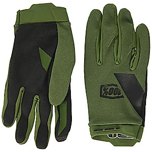 100% RIDECAMP Men's Motocross & Mountain Biking Gloves - Lightweight MTB & Dirt Bike Riding Protective Gear (MD - Fatigue)