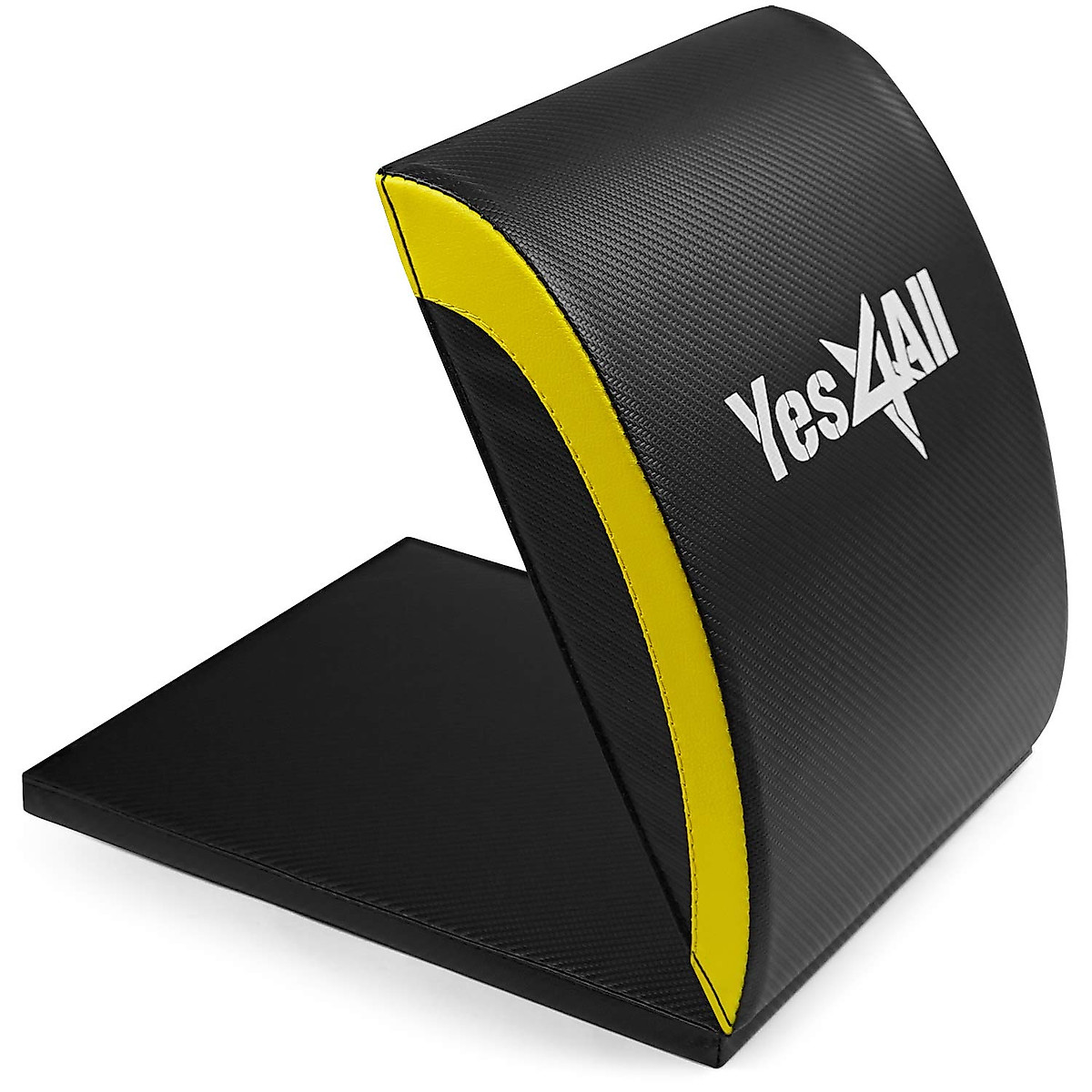 Yes4All Ab Mat Tailbone For Sit Up 15" | Foldable Double Thick Situps Pad I Workout Mat for Abdominal Exercises, Crunches, Push-Ups, Core Training, Lower Back Support, Stretches Ab Muscles