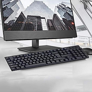 HEVIRGO 108Keys, Universal Keyboard,Wired Gaming Keyboard,Wired Keyboard, Multiple Languages Ergonomic USB Wired Keyboard for PC Laptop - Black A,Computer