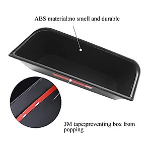 Vesul 4pcs Door Side Storage Box Compatible with Ford Fusion 2013 2014 2015 2016 2017 2018 2019 2020 Armrest Phone Container Door Organizer Handle Pocket ABS Tray Insert Glove Pallet