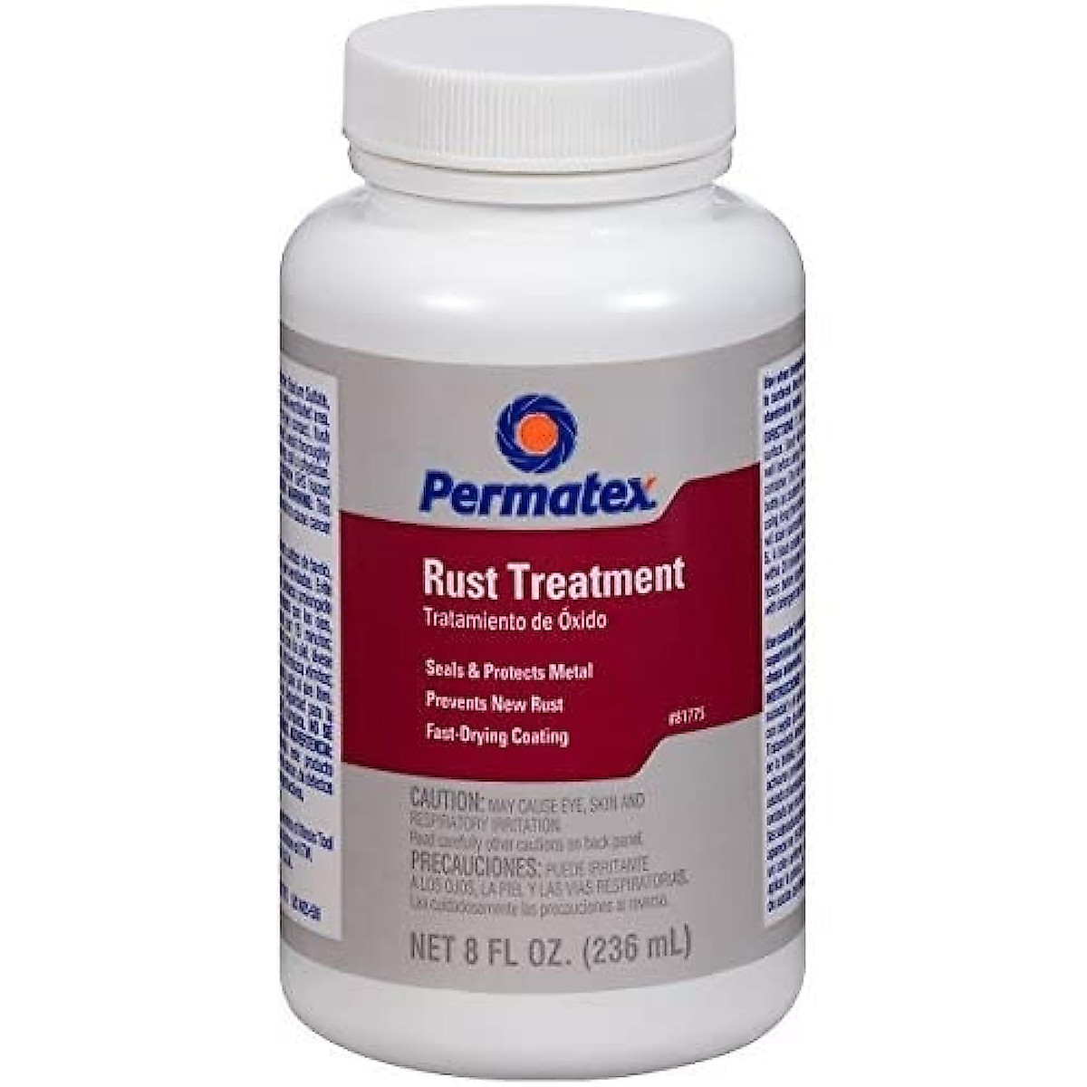 Permatex Extend Rust Treatment Can Be Used W/Body Fillers & Fiberglass 8 Oz. Bottle