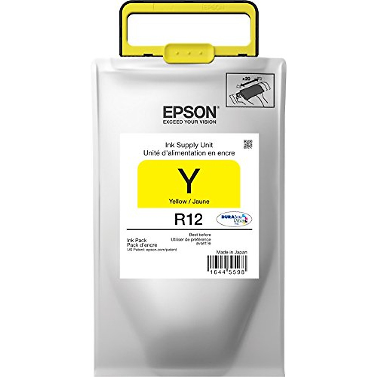 Epson DURABrite Ultra Standard Capacity, Yellow -Ink (TR12420)