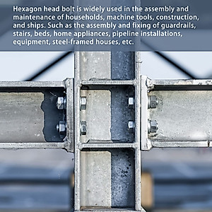 DTGN M14x40mm(DxH) Hex Bolts - 2Pack - Good for Machine Tools - 304 Stainless Steel Hexagon Head Screws