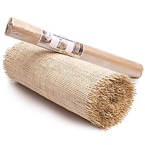CLAYNIX 18" Width Square Cane Webbing 15 FEET - Cane Webbing Roll - Caning Material for Chairs - Open Weave Wicker Cane Webbing for Cabinet - Cane Fabric Webbing Sheet(15 FEET)
