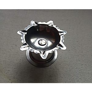 Garden Of Arts Stainless Steel 7 Wicks Diyas Used for Any Hindu Festival Diwali Ganesh Festival Lightening of Home Any Auspicious inaugration for Office Home