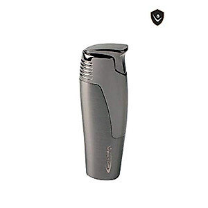 Vector KGM Coup Single Flame Torch Cigar Lighter - Gunmetal Satin