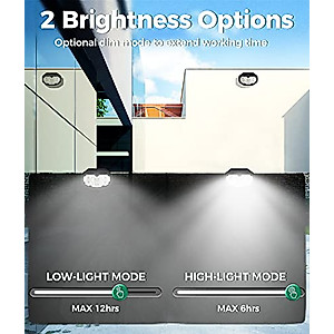 Solar Outdoor Lights, ‎𝟳𝟬𝟬 Lumen Bright Spot Lights 𝗜𝗣𝟲𝟴 Waterproof, Auto On/Off Solar Landscape Lights with 40000H Lifespan, 2-in-1 Garden Lights for Yard/Pathway/Security, Cold White 2 Pack