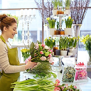 Windyun 200 Pcs Love Is Sweet Organza Bags for Wedding Treat 4 x 6 Inch Wedding Favor Bags Candy Gift Bags Bulk Small Sheer Eucalyptus Leave Jewelry Bags with Drawstring for Baby Shower Supply