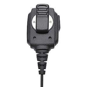 Midland AVPH10 Handheld/Wearable Speaker Microphone with Push-to-Talk for GMRS Radios, Black