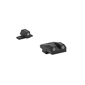 Mepro Tru-Dot tritium Night Sights Compatible with IWI Masada 9 (not Masada Slim) Green dots Glow on Sight self Illuminated Meprolight Fixed Metal Sights