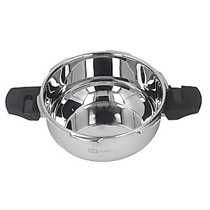 Atyhao Small Pressure Cooker, Stainless Steel for Pressure Foodie Steaming, Compatible Induction Cooker Gas Home Cooker for Household Restaurant