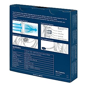 ARCTIC P12 PWM - 120 mm Case Fan with PWM, Pressure-optimised, Quiet Motor, Computer, Fan Speed: 200-1800 RPM - Black, Transparent
