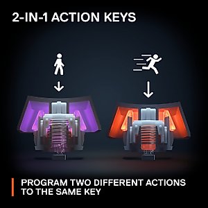SteelSeries Apex Pro Mini Mechanical Gaming Keyboard – World’s Fastest Keyboard – Adjustable Actuation – Compact 60% Form Factor – RGB – PBT Keycaps – USB-C (Renewed)