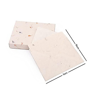 HIMALAYAN BAZAAR Lokta Paper Greeting Cards and Envelope Set - Ecofriendly Stationary Blank Note Cards | All Occasion Greeting Cards | Handmade in Nepal