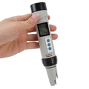 Fdit 4 in 1 Water Quality Test Pen,High Accuracy PH TDS EC Temperature Water Tester and ATC Calibration Test Powder
