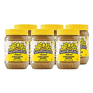 SunButter Sunflower Butter Natural Creamy (6 pack of 16oz Jars)