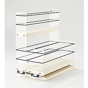 Vertical Spice - 23x2x11 DC - Spice Rack and Storage Organizer Drawer - Cabinet Mounted - Size: 5.75" Width x 10.75" Height x 10.6" Depth - Made In USA