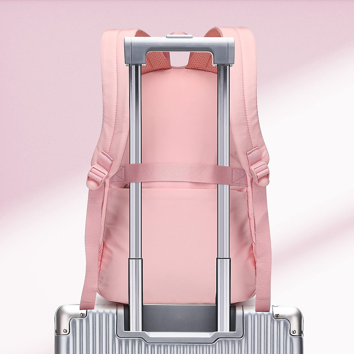 Caran·Y Kids Backpack Girls and Boys Classic School Backpack Light Weight Two Size Multi-pocket Pink