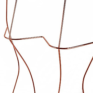 Rose Gold Full Body Shape Metal Wire Swimwear Swimsuit Display Hangers for Dress，Bikini，Lingerie Hangers (10 Pack ，Rose Gold)