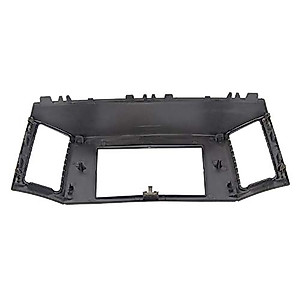 ECOTRIC Double Din Compatible with 2005-2007 Jeep Grand Cherokee with Wiring Harness Antenna Adapter Double Din Navigation Radio Bezel