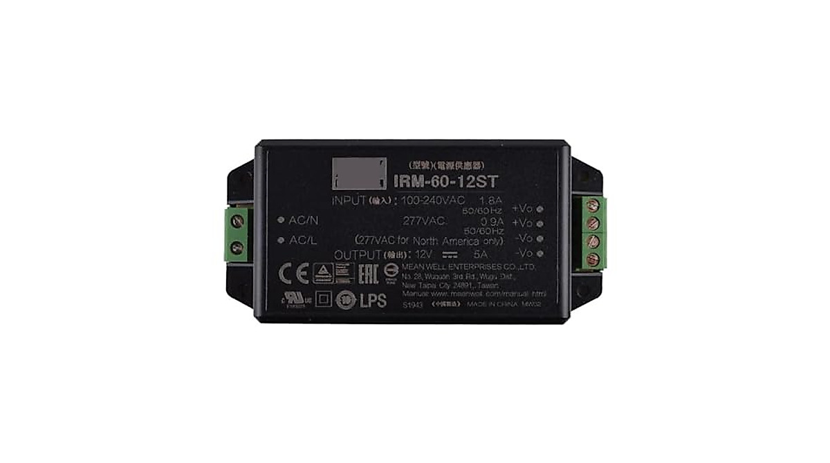 PCB Screw Terminal Style IRM-60 Series 60W Encapsulated AC-DC Module ...