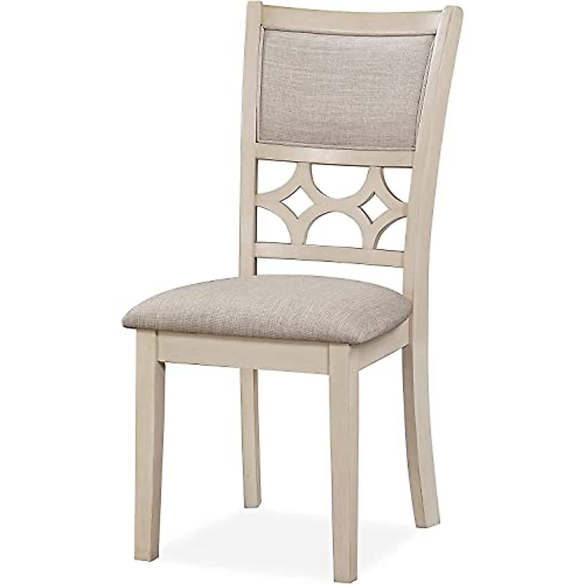 New Classic Furniture Mitchell 5-Piece Dining Set with 1 Table and 4 Chairs, Bisque/Brown