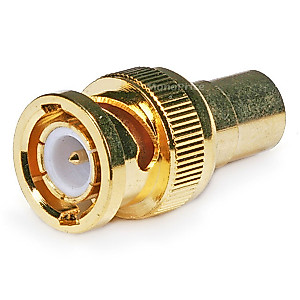 Monoprice BNC Male to RCA Female Adaptor - Gold Plated