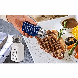 Farmhouse Salt And Pepper Shakers Set,Kitchen Decor,Glass Salt And Pepper Shakers Set,Cute Salt Shaker,Gift For Women,Modern Farmhouse Decor,Home Decor,Wedding Decor Rubbing Off