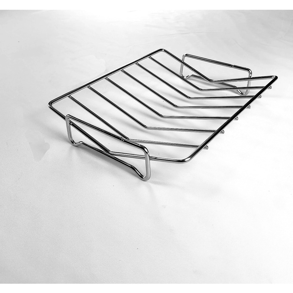 VBOYL 16" Premium Stainless Steel Roaster Pan Set with Baking & V-Shaped Racks - Heavy Duty, Healthy & Dishwasher Safe for Turkey, Chicken