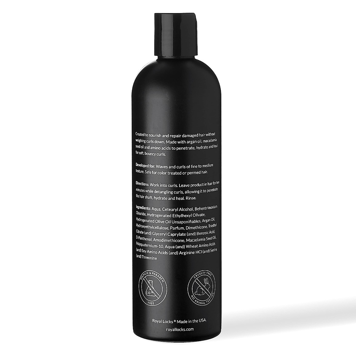 Royal Locks Curl Quench Conditioner - Curly Hair Conditioner with Argan Oil, Lightweight Moisture & Hydration (12 Fl Oz)