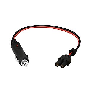 CERRXIAN 40cm 12V 24V Cigarette Lighter Plug to EC5 for Battery Booster Portable Jump Starter On-Board Electrical