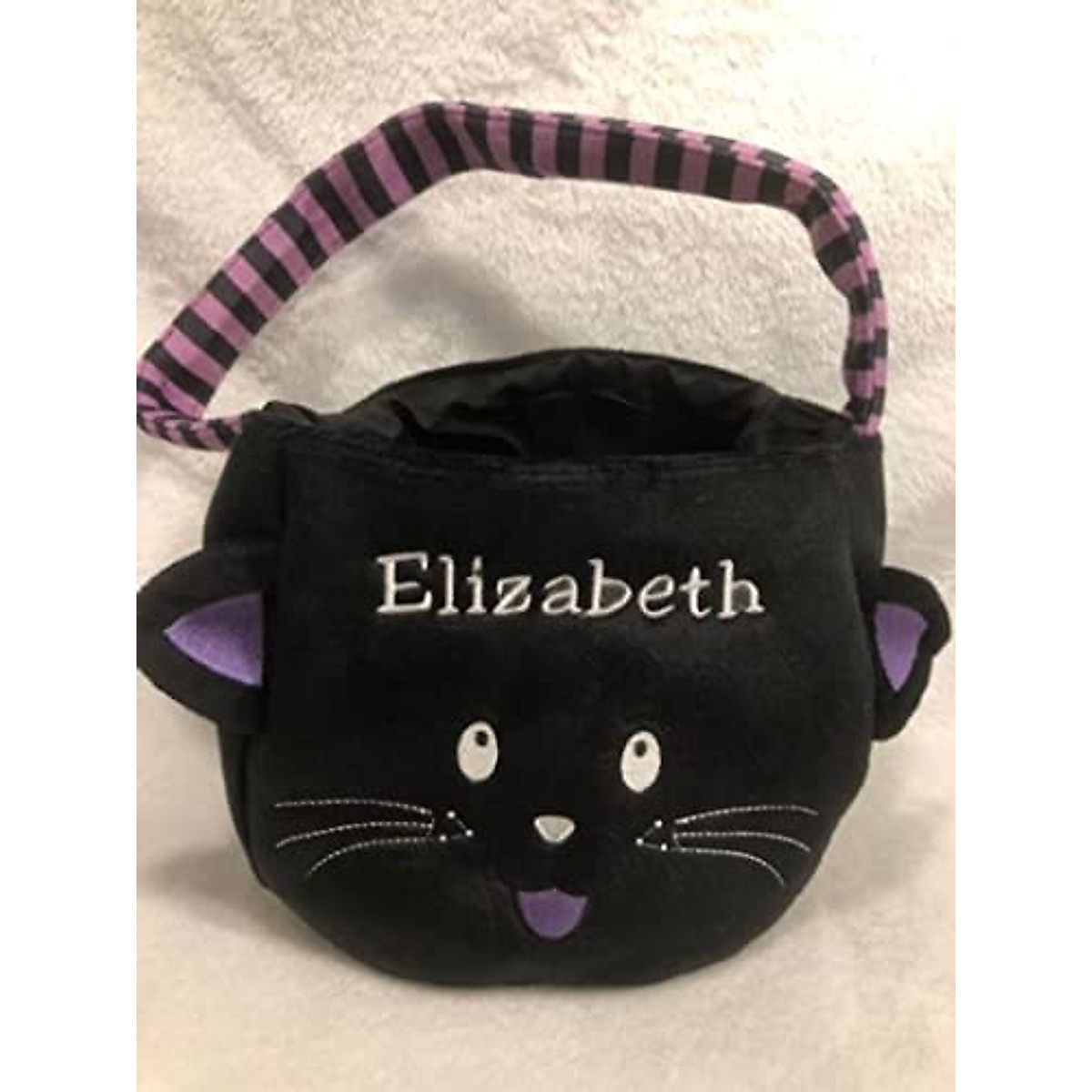 Embroidered Personalized Halloween Basket Trick or Treat customized Bucket