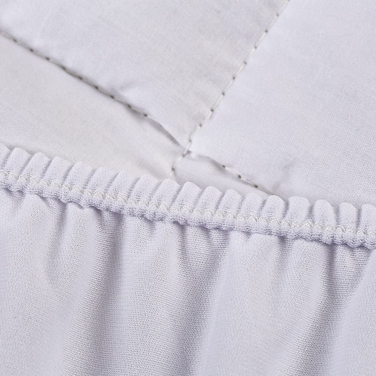 CirclesHome Full XL Size Mattress Pad Pillow Top - 100% Cotton Top Ultra - Plush Down Alternative Mattress Protector - 200 Thread Count - Stretches from 12-15 inches for Snug Fit