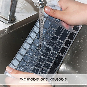 Allinside Ombre Gray Cover for Apple iMac Magic Wireless Keyboard with Numeric Keypad MQ052LL/A A1843 US Layout