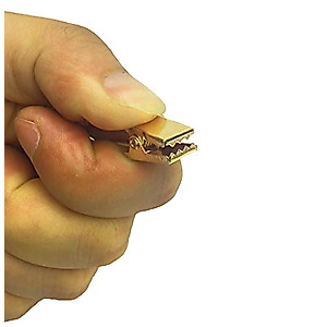 Hyamass 50pcs Metal Hook Clips Hanging Curtain Clip Hanger Wire Holder Home Decoration, Photos, Art Craft Display (Light Gold)