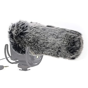 SUNMON VideoMic Pro Furry Windscreen Muff, Pop Filter Wind Cover Fits for Rode VideoMicPro Compact Directional On-Camera Microphone