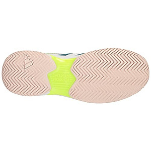 adidas Women's Court Jam Control Sneaker, Arctic Fusion/White/Lucid Lemon, 8