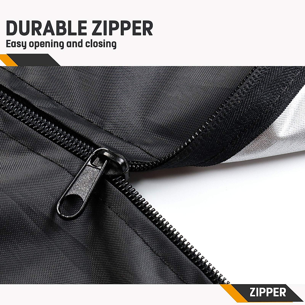 Fenghome Furniture Cushion Storage Bag, Waterproof Fabric Storage Bag with Zipper and Handles for Outdoor/Indoor Patio Furniture Clothes and Pillows and Christmas Tree, 45.6 x 18.5 x 20 inches, Black