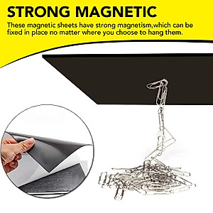 DIYMAG Magnetic Adhesive Sheets, |4" x 6"|, 18 Pack，Cuttable Magnetic Sheets，Flexible Magnet Sheets with Adhesive for Crafts, Photos and Die Storage, Easy Peel and Stick