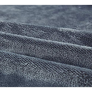 Cozy Fleece Microplush Super Soft Fitted Crib Sheets (Set of 2), Grey/White