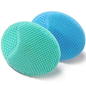 Cradle Cap Brush and Comb, Cradle Cap Brush Safe Baby's Scalp Brush with Soft Rubber Bristles, Help Gently Massage Care Scalp