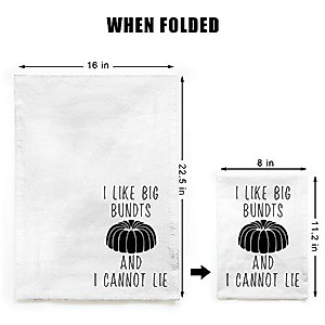 Miracu Funny Kitchen Towels Decorative Set of 4 - Flour Sack Dish Towels for Women, Fun Hand Towel, Tea Towels for Kitchen, Cute Mothers Day, House Warming Gift, Housewarming Gifts for New House Home