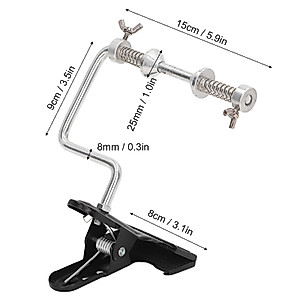 VGEBY Fishing Line Winder, Aluminum Alloy Convenient Hand Crank Fishing Line Spooler with Clamp Spooler Fishing Tackle Tools for Fisherman