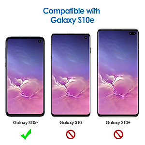 JETech Slim Fit Case for Samsung Galaxy S10e, Thin Phone Cover with Shock-Absorption and Carbon Fiber Design (Black)